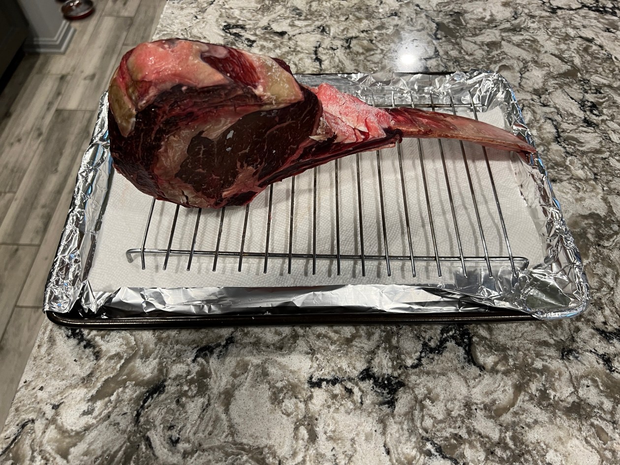 Dry Aged Reverse Sear Tomahawk Steak – Bill's Thoughts on Wine, Travel, and Food